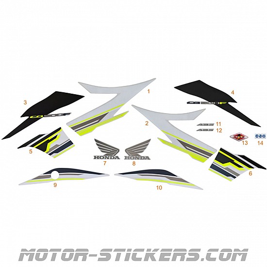Honda CB 500F 2015 stickers