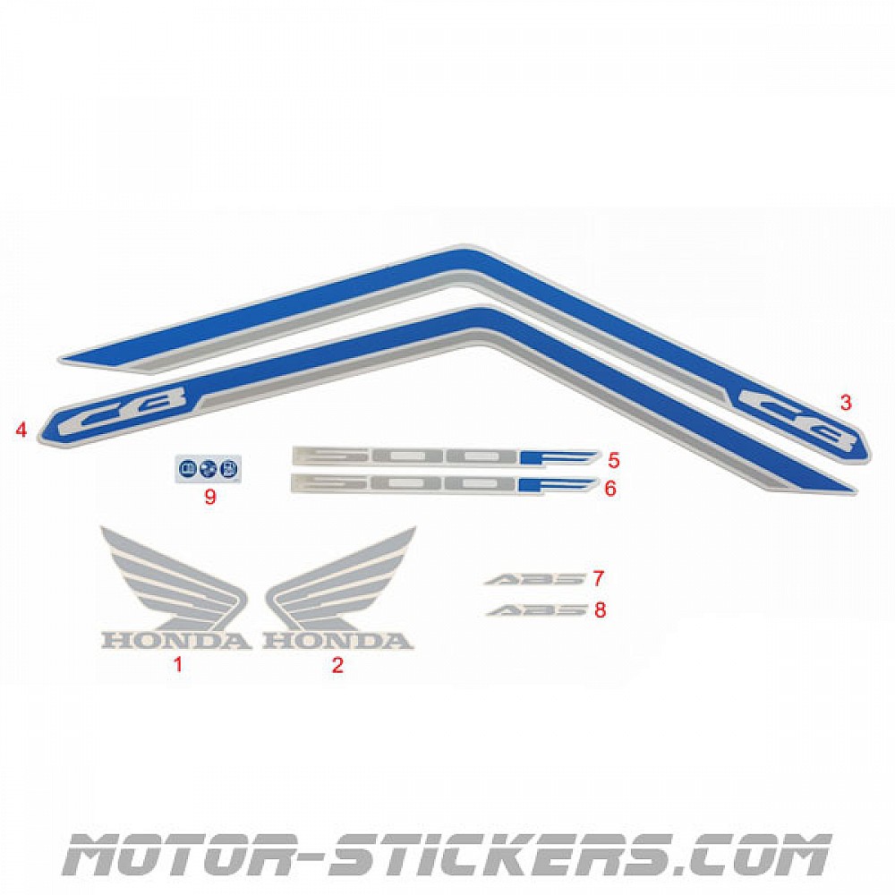 Honda CB 500F '16-2017 decals
