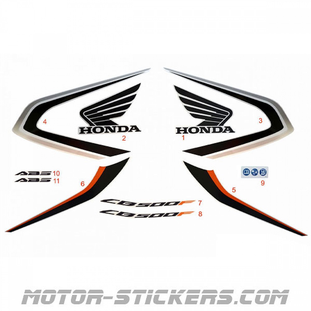 Honda CB 500F 2019 decals