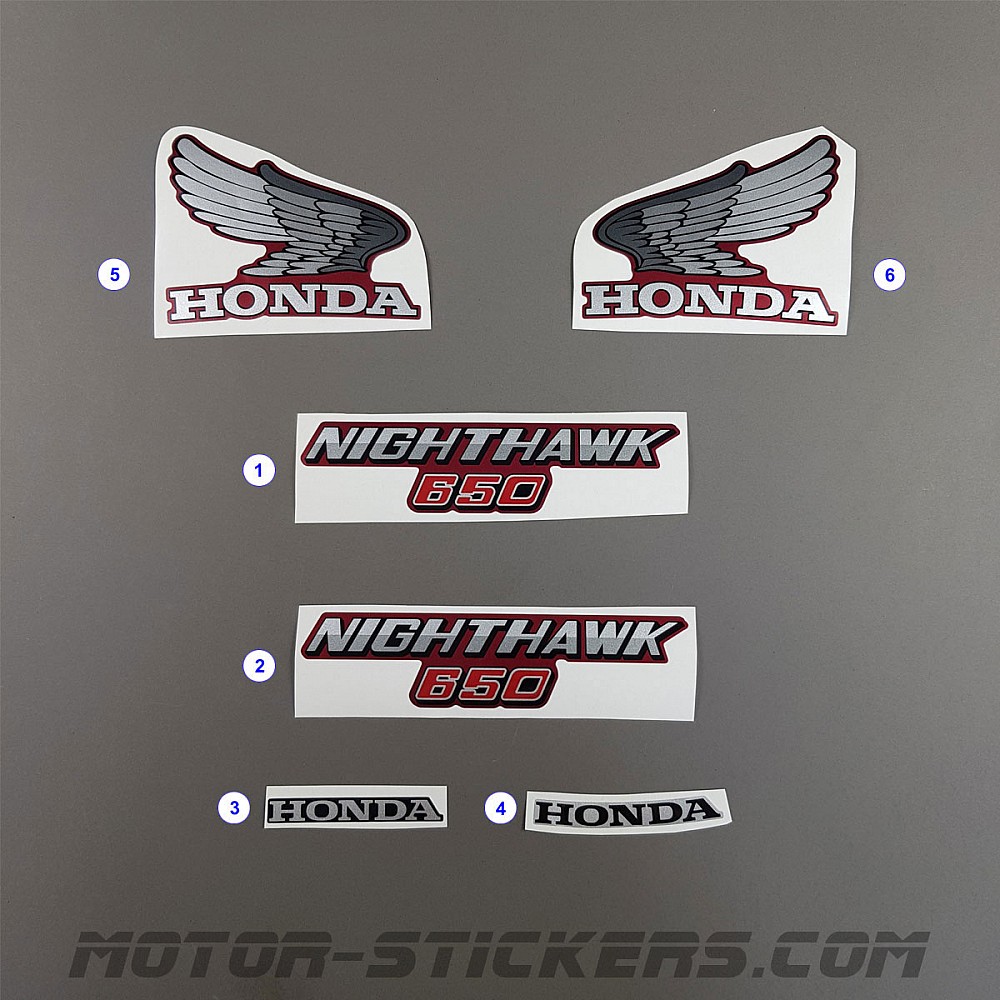 Honda CB 650 Nighthawk 1985 decals