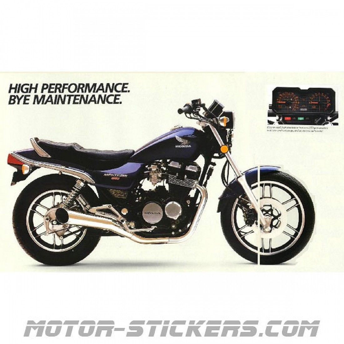 Honda CB 650 Nighthawk 1985 decals