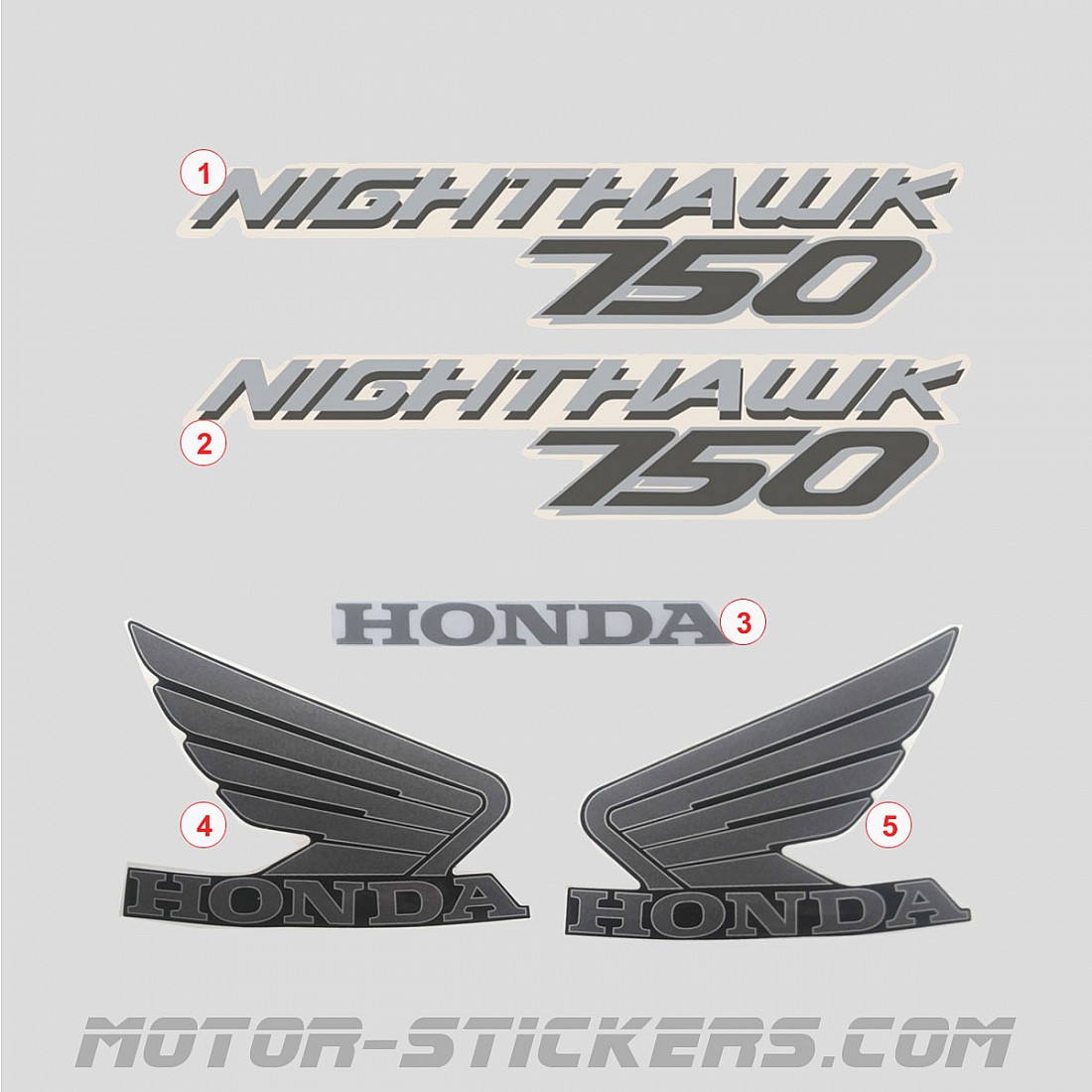 Honda CB 750 Nighthawk 1999 decals
