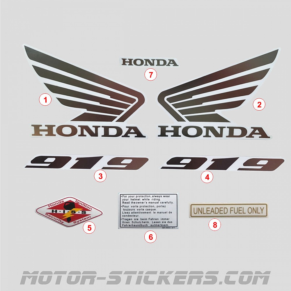 Honda CB 919F Hornet '02-2007 decals