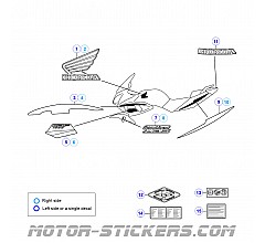 Honda CBF 1000 2009 decals
