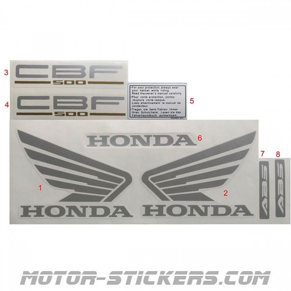 Honda CBF 500N '04-2005 decals