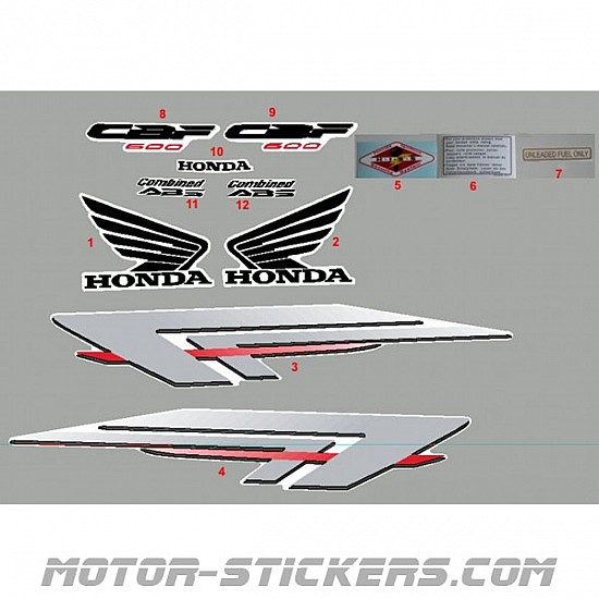 Honda CBF 600N 2011 decals