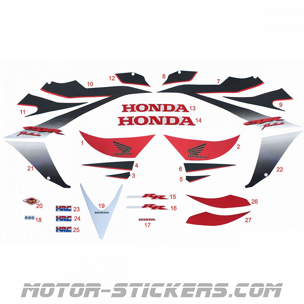 Honda CBR 1000RR Fireblade 2007 decals