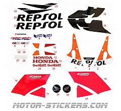 Honda CBR 1000RR Repsol 2015 decals