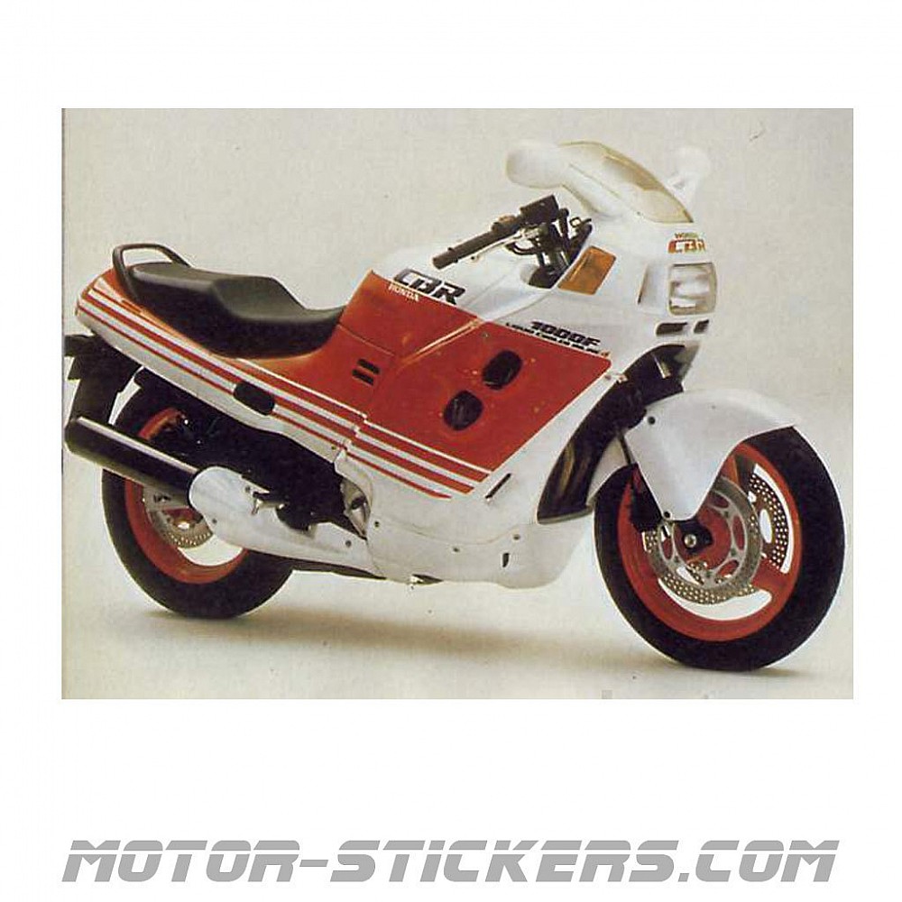 Honda CBR 1000F 1988 decals