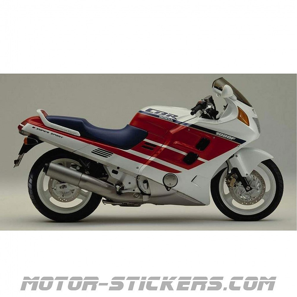 Honda CBR 1000F 1989 decals
