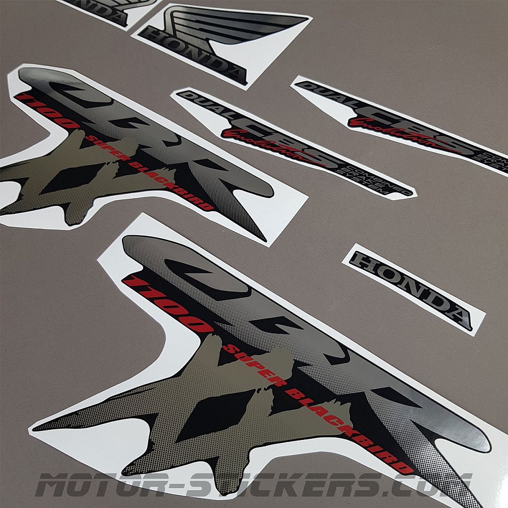 Honda CBR 1100XX Blackbird 1997-1998 decals