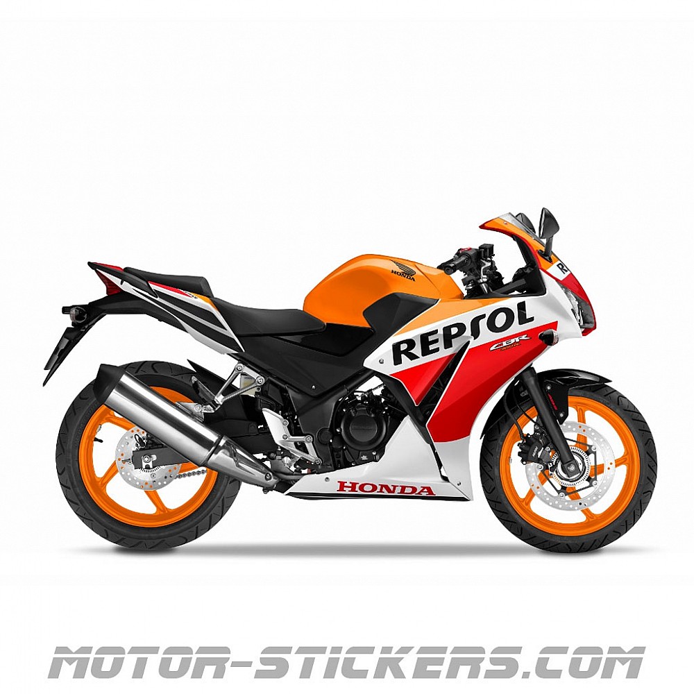 Honda CBR 300R 2016 decals