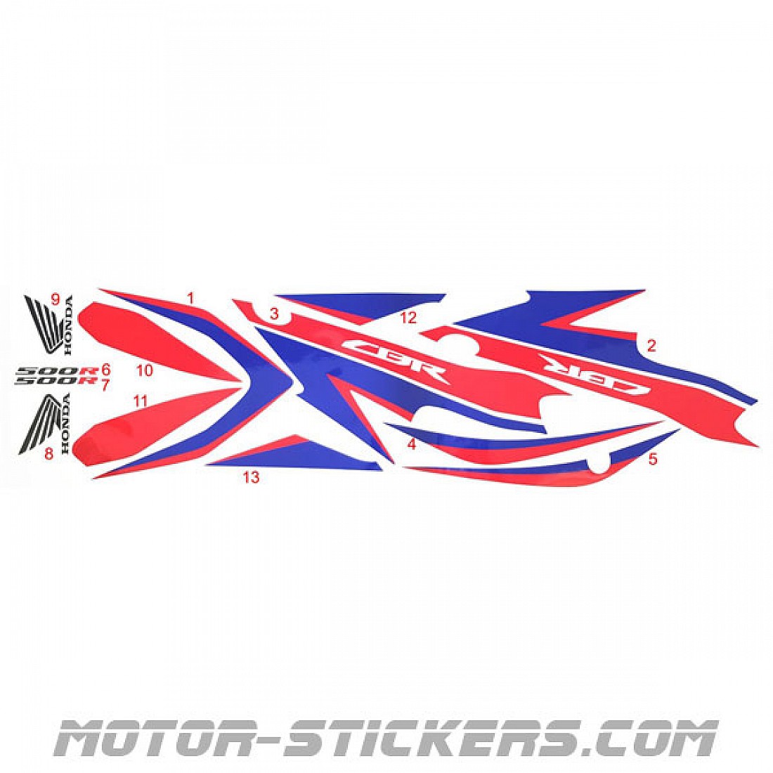 Honda CBR 500R '13-2014 decals