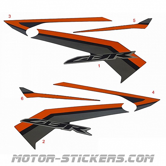Honda CBR 500R 2017 decals