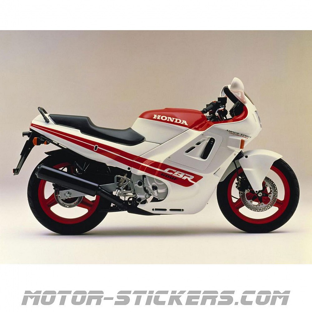 Honda CBR 600F 1988 decals