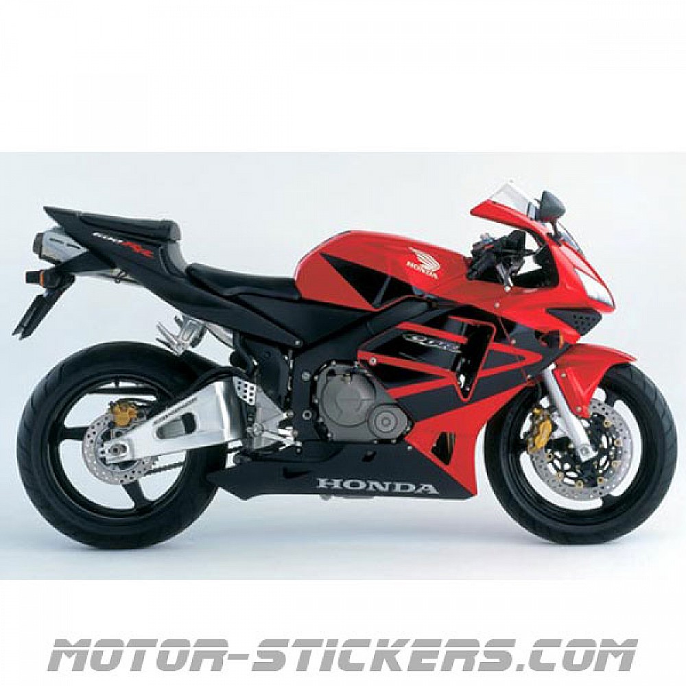 Honda CBR 600RR 2004 decals