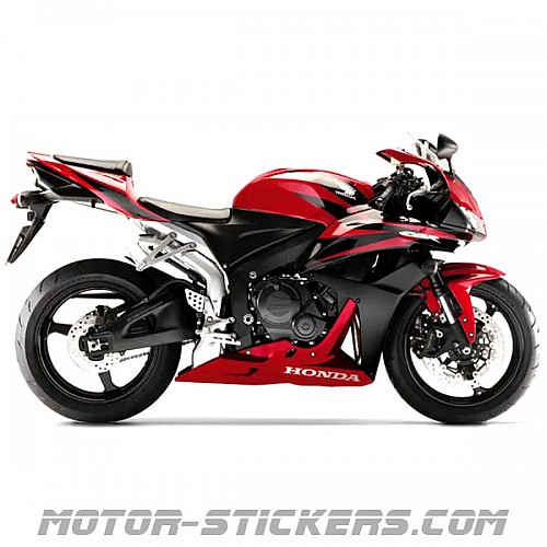 Honda CBR 600RR 2008 decals