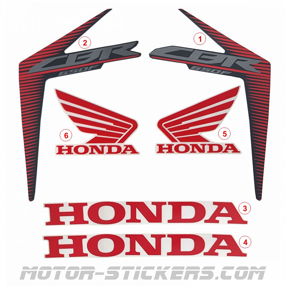 Honda CBR 650F 17-2018 decals