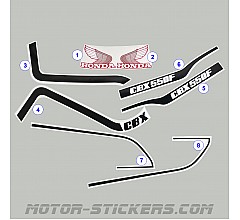 Honda CBX 550F 1982-1983 decals