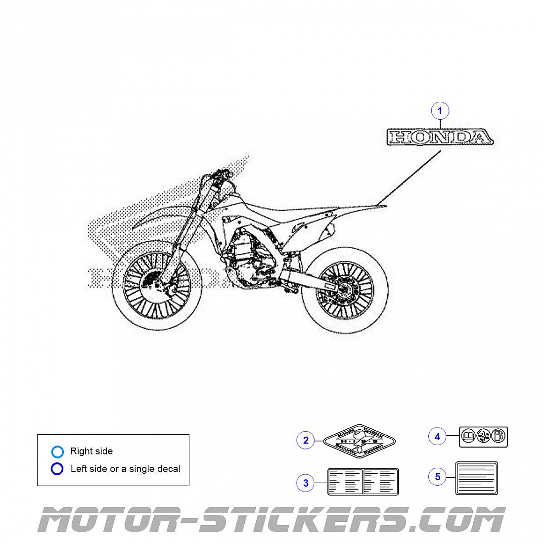 Honda CRF 250R 2019 decals
