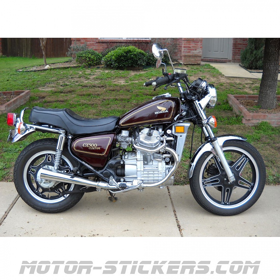 Honda CX 500 Custom 1980 decals