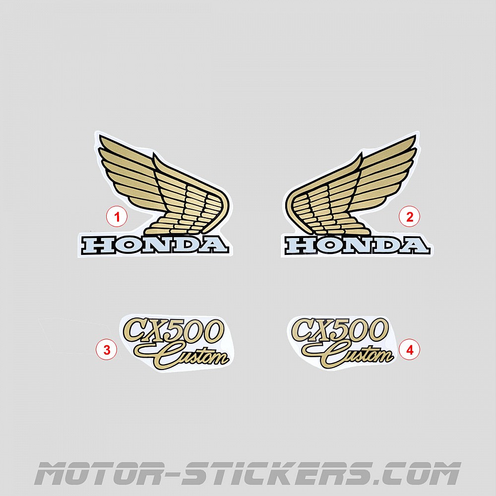 Honda CX 500 Custom '80-1981 decals