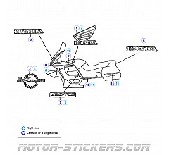 Honda ST 1100 Pan European 1992 decals