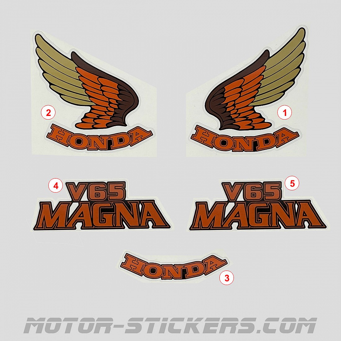 Honda VF 1100C V65 Magna 1986 decals