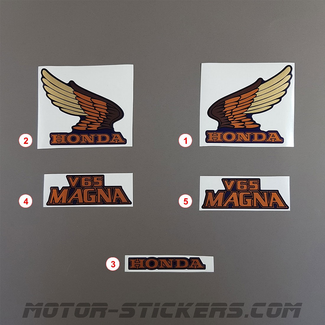Honda VF 1100C V65 Magna 1986 decals