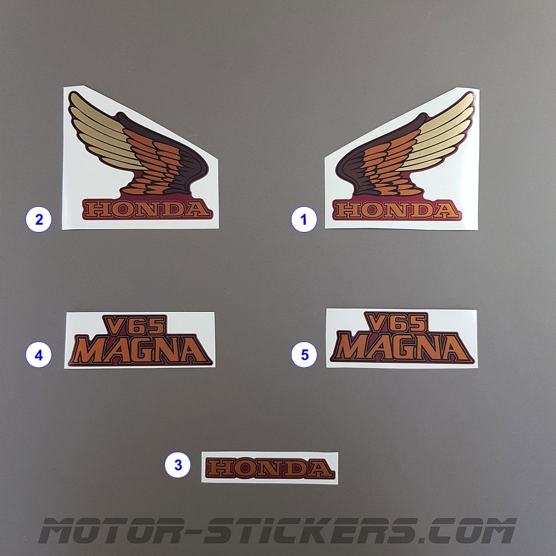 Honda VF 1100C V65 Magna 1986 decals