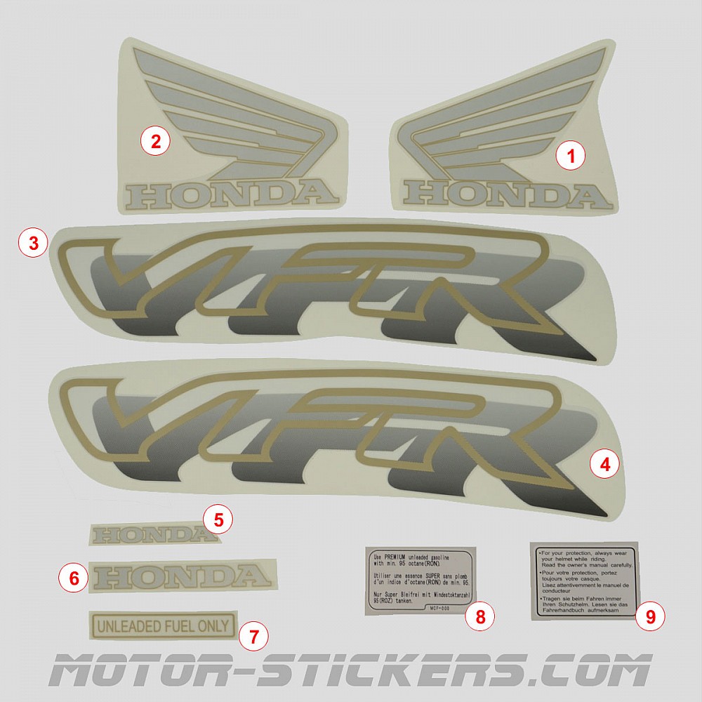 Honda VFR 750F '94-1997 decals