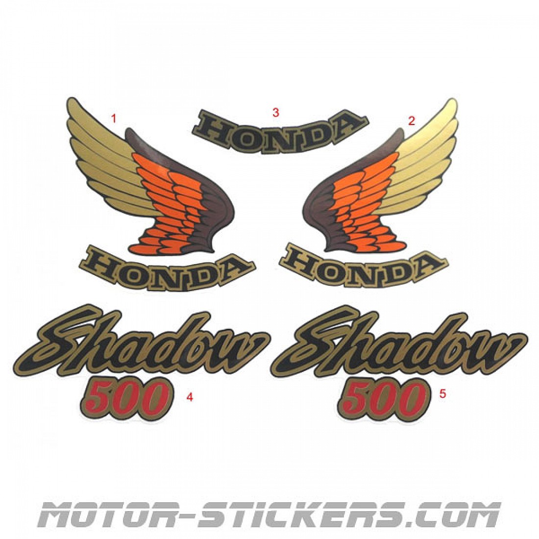Honda VT 500 Shadow '85-1988 Aufkleber
