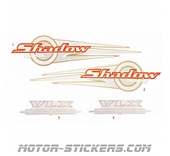 Honda VT 600 Shadow VLX 2001-2003 decals