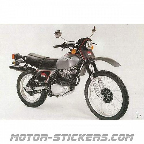 Honda XL 500S 1980 decals