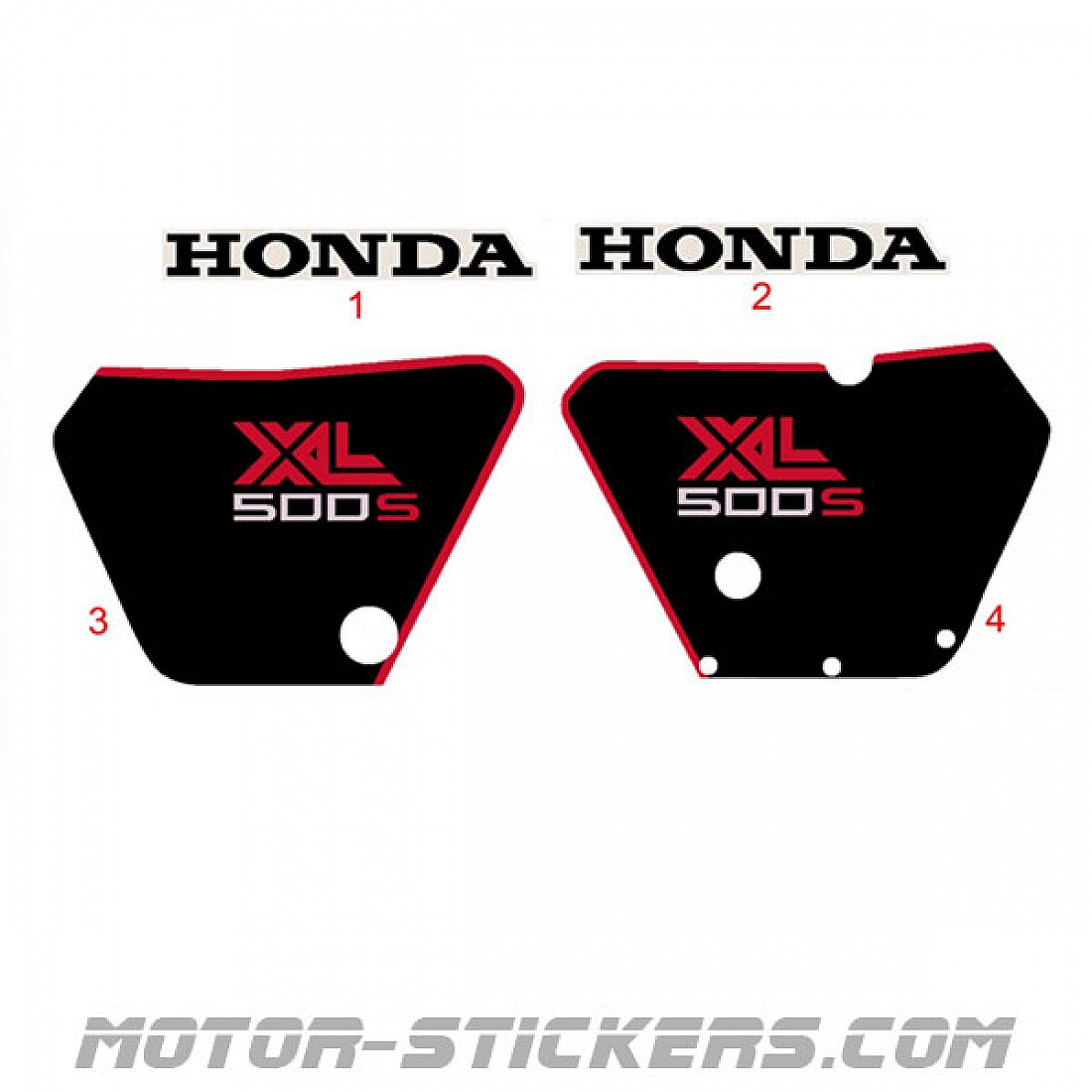 Honda XL 500S 1981 decals