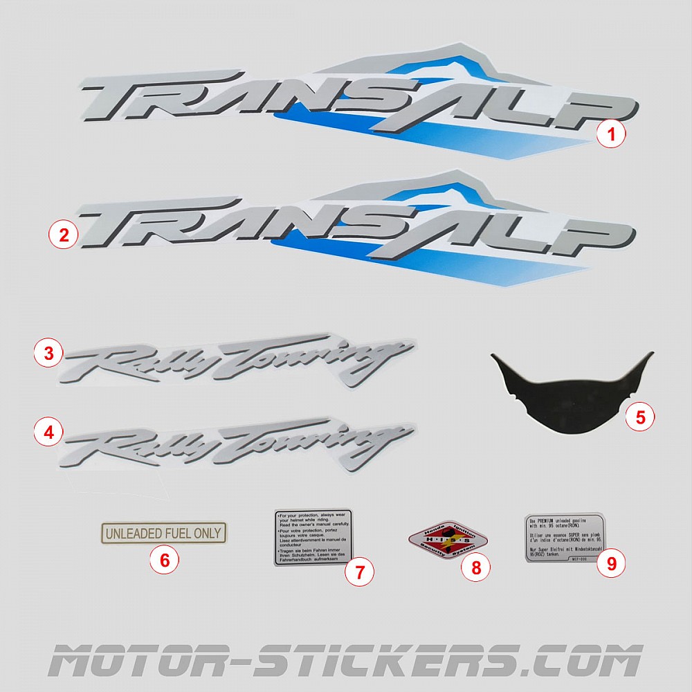 Honda XL 650V Transalp 2003 decals