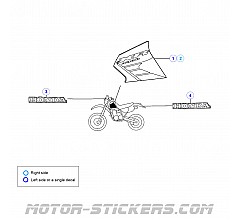 Honda XR 400R 2002 decals