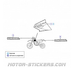Honda XR 400R 2003 decals
