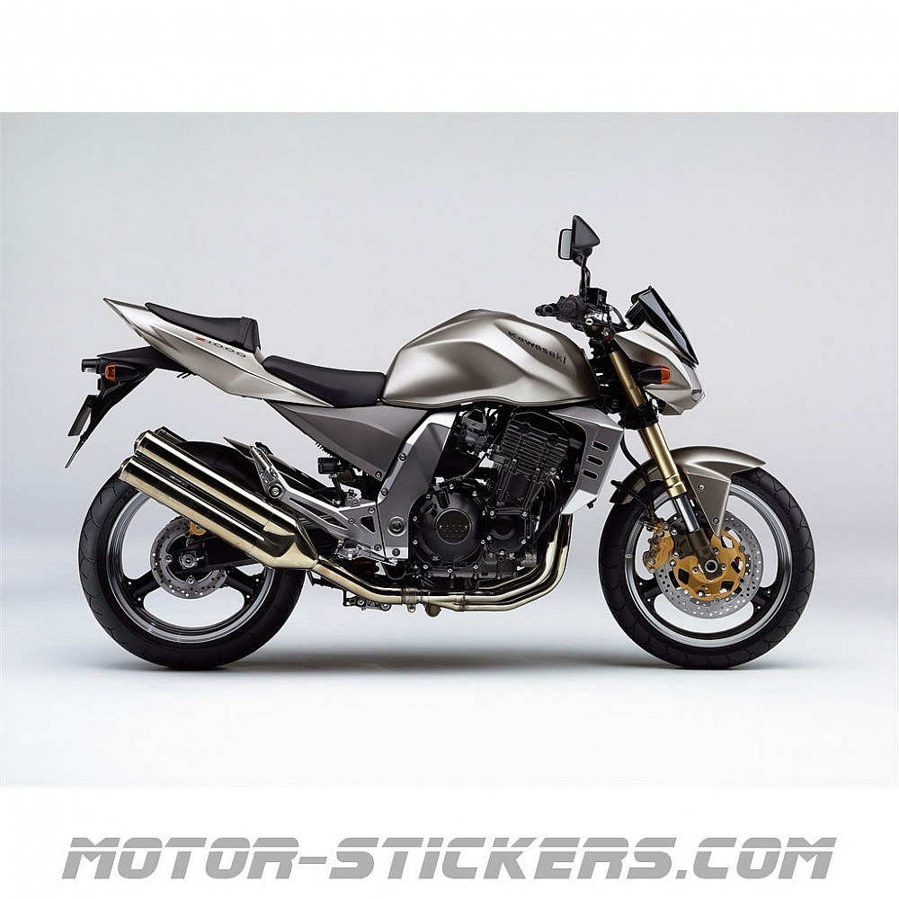Kawasaki Z1000 2005-2006 decals