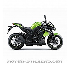 Kawasaki Z1000 2011 autocollants