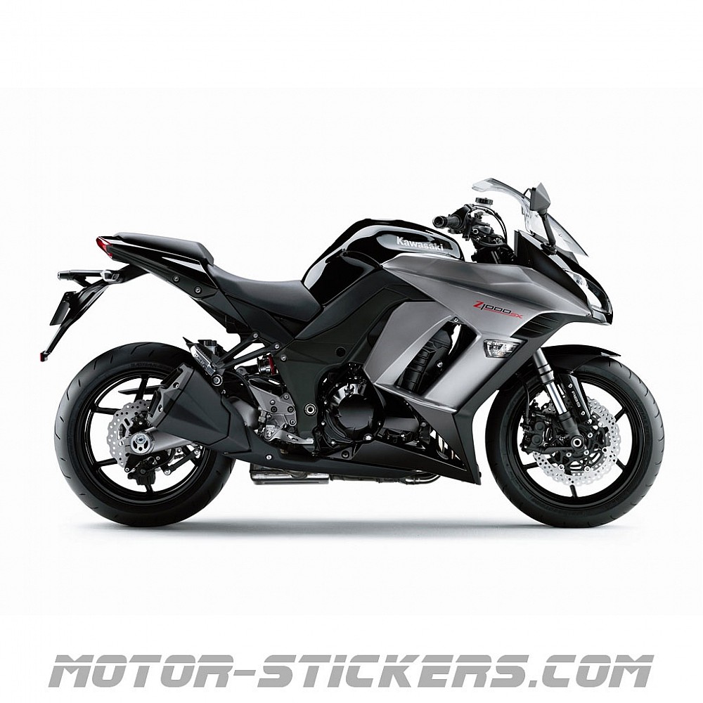 Kawasaki Z1000 SX 2012 autocollants