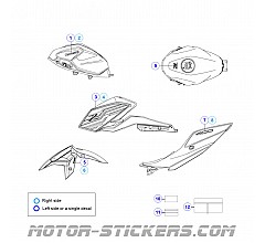 Kawasaki Z400 2020 decals