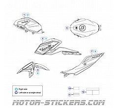 Kawasaki Z400 2020 decals