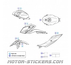 Kawasaki Z400 2023 decals