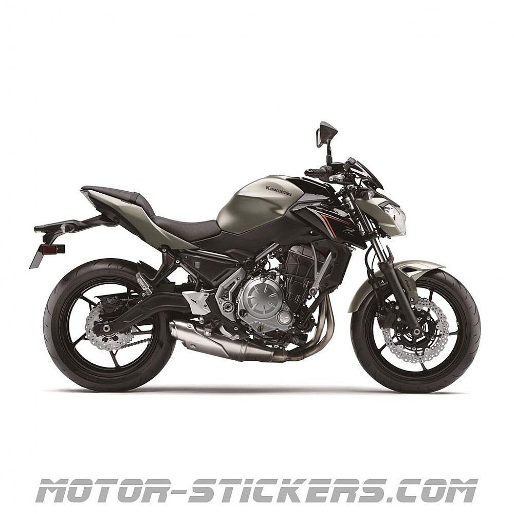 Kawasaki Z650 2017 decals