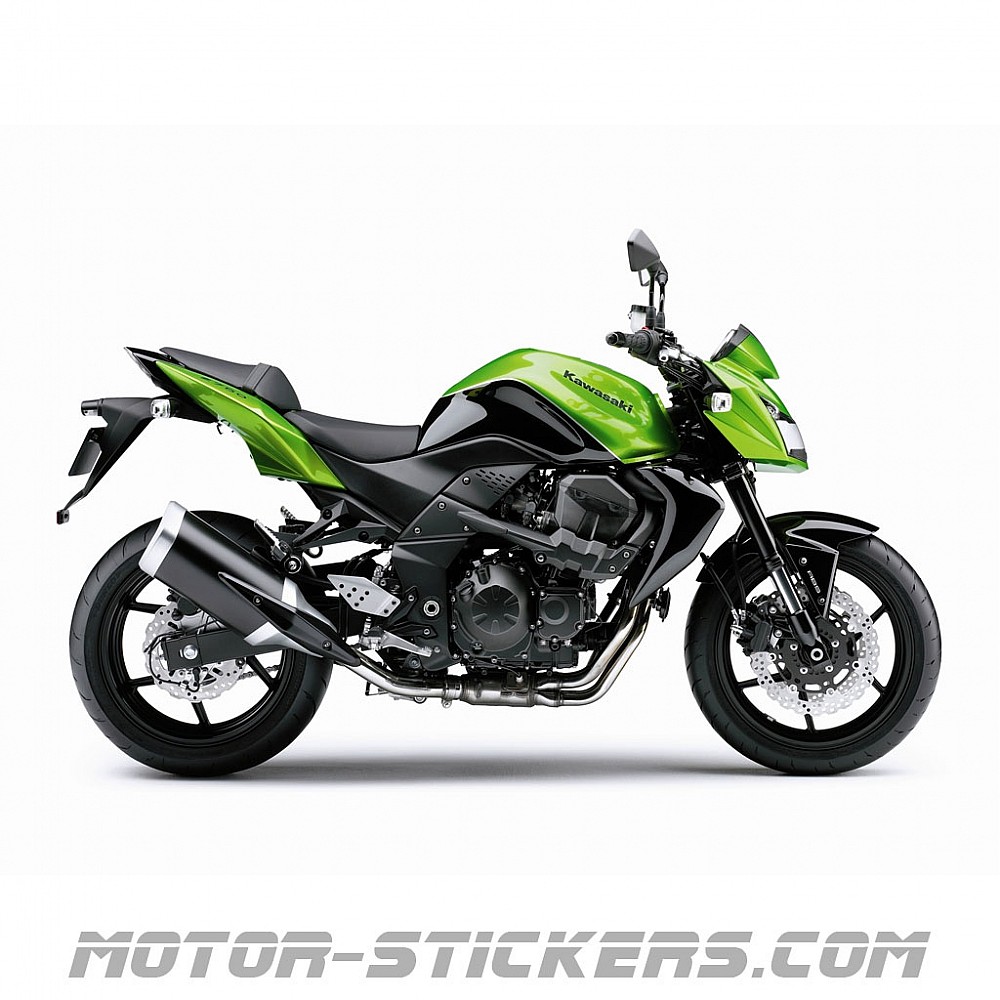 Kawasaki Z750 2009 autocollants