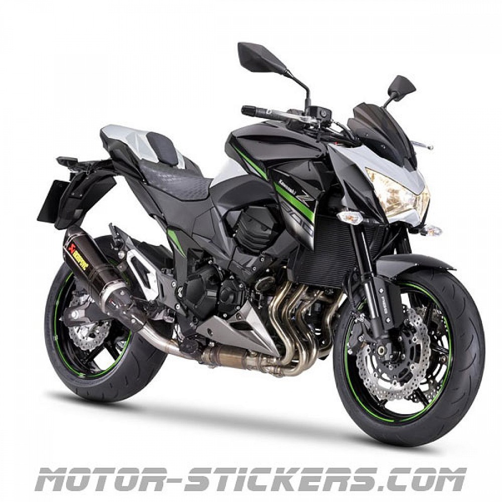 Kawasaki Z800 2016 decals
