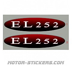Kawasaki EL252 Eliminator 1997 decals