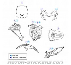 Kawasaki KLE 300 Versys-X 2023 decals