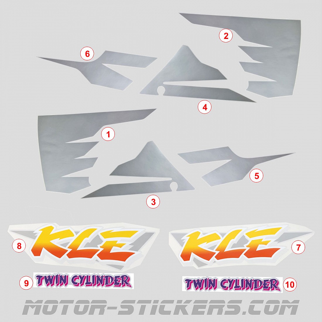 Kawasaki KLE 500 1998 decals